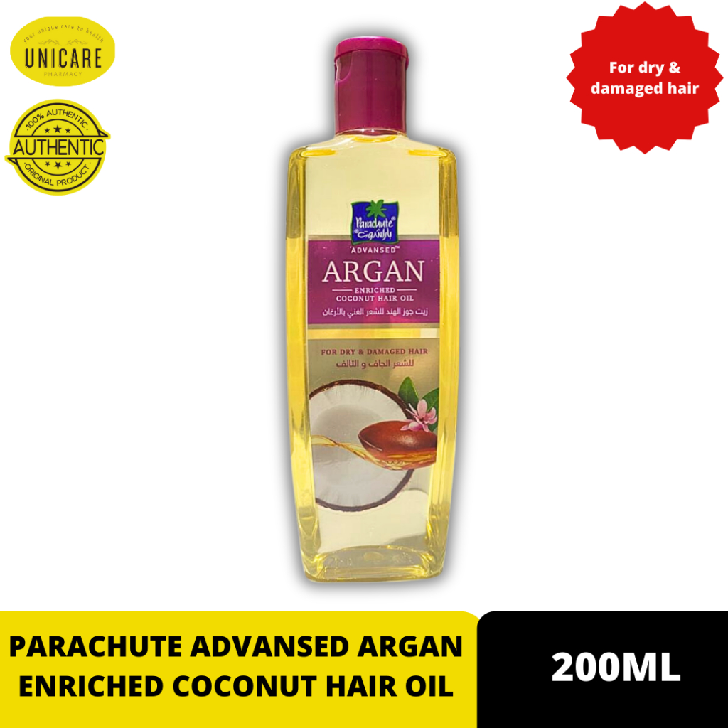 PARACHUTE ADVANSED ARGAN ENRICHED COCONUT HAIR OIL 200ML | Shopee Malaysia