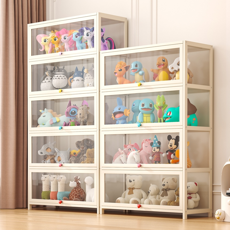 Handmade Display Cabinet Transparent Dustproof Cream Wind Dopamine ...