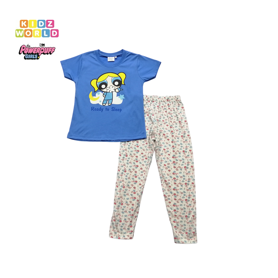 The Powerpuff Girls Baju Tidur Budak Perempuan Children Girl Pyjamas ...