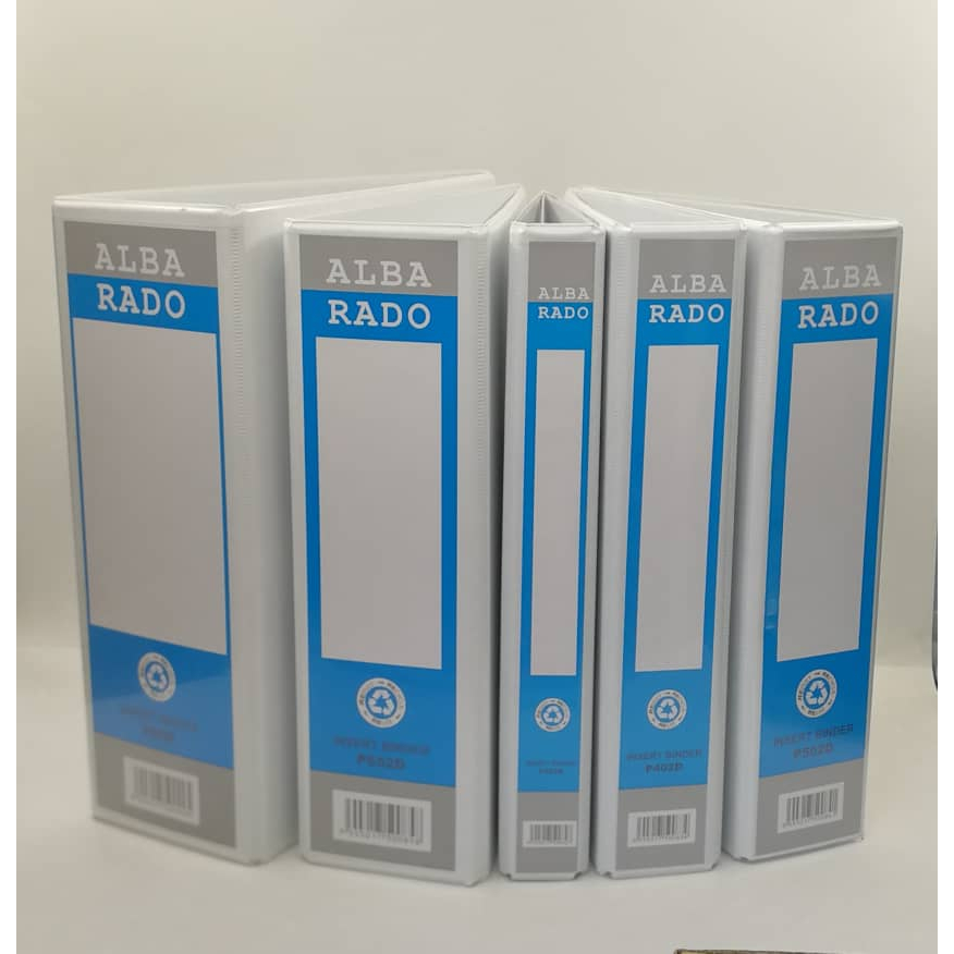 Alba Rado PVC 2D White Ring File A4/F4 Insert Binder Fail Putih (16mm ...