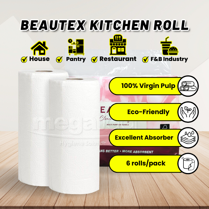 Beautex Kitchen Tissue Roll Multi Purpose Kitchen Towel Kitchen Paper ...