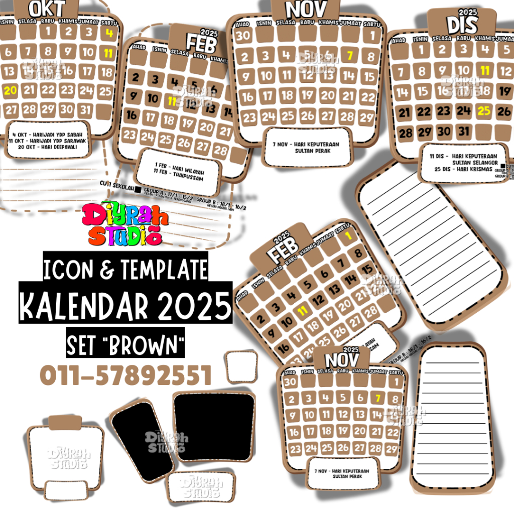 Budget Wall Calendar 2025 - Teacher's Gift | Shopee Malaysia