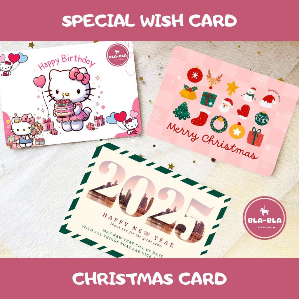 Customised Wish Gift Card - write your wish note here (Add on deal ...