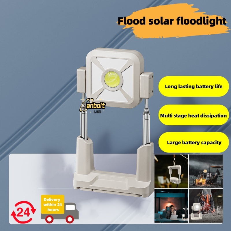 Flood solar floodlight Multi functional lifting and adjusting ...