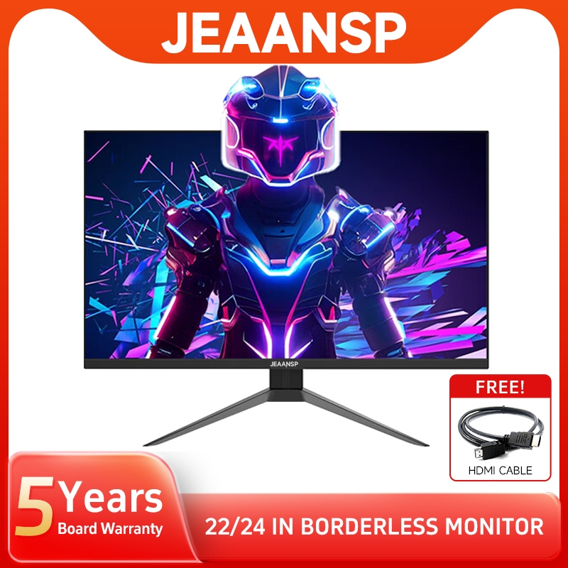 JEAANSP Monitor Full HD LED Gaming Monitor 19/22/24/25inch 75Hz 22V8 ...