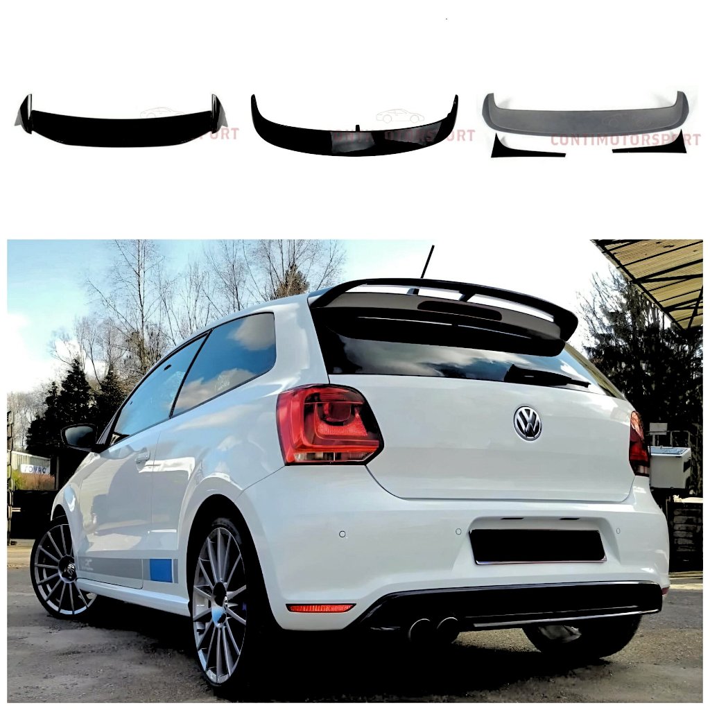 Polo Mk5 6R SPOILER WRC RZ GTI ASPEC OETTINGER FITS TSI STYLE REAR WING ...