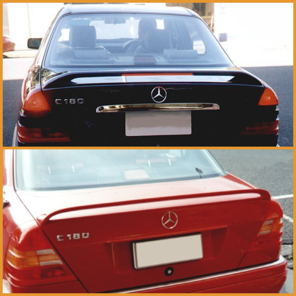 Mercedes Benz C Class W202 Sedan Rear Spoiler - ( Lorinser / AMG ...