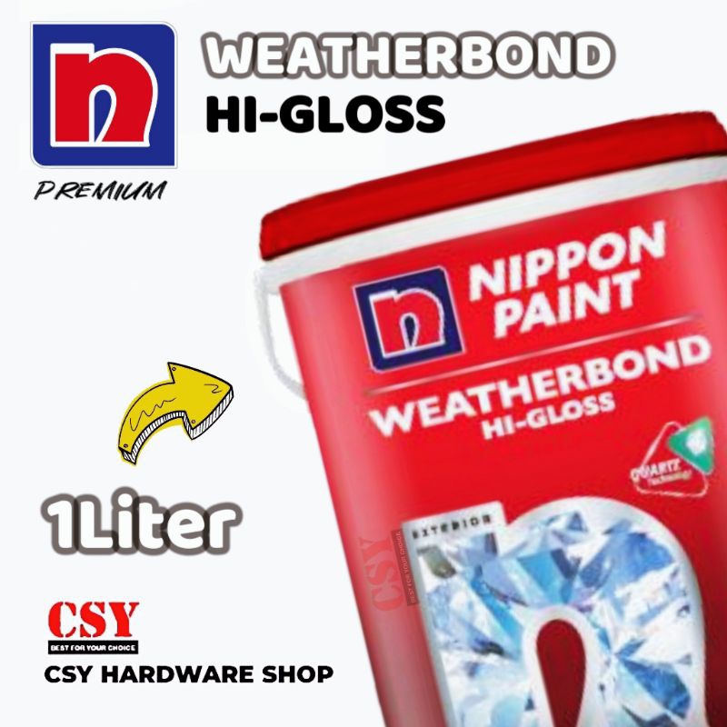 Nippon Paint Weatherbond Flex (OLD PACKING) / WEATHERBOND HI-GLOSS (NEW ...