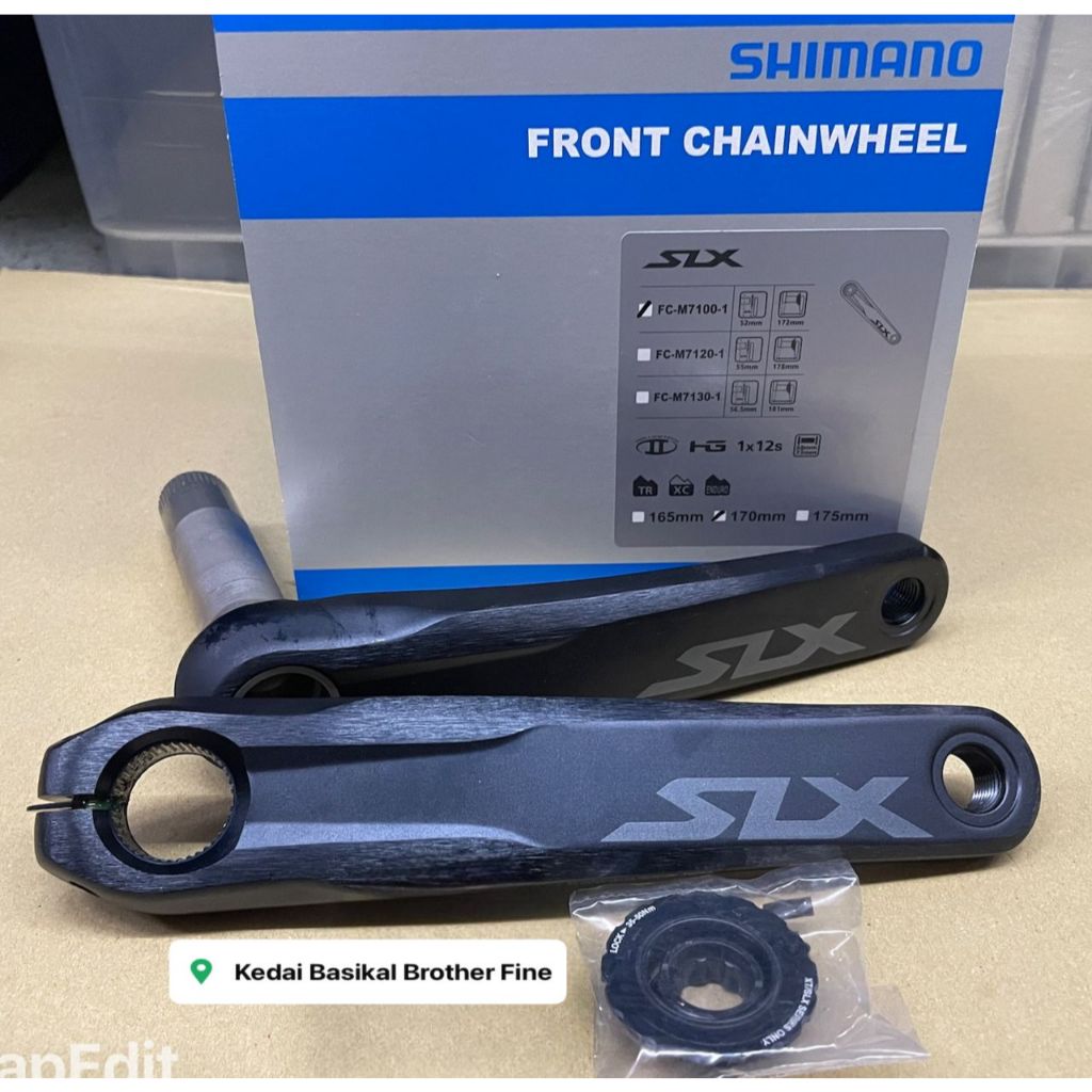 ORIGINAL SLX CRANK M7100-1 12SP FC-M7100-1 WITHOUT CHAINRING 170mm ...
