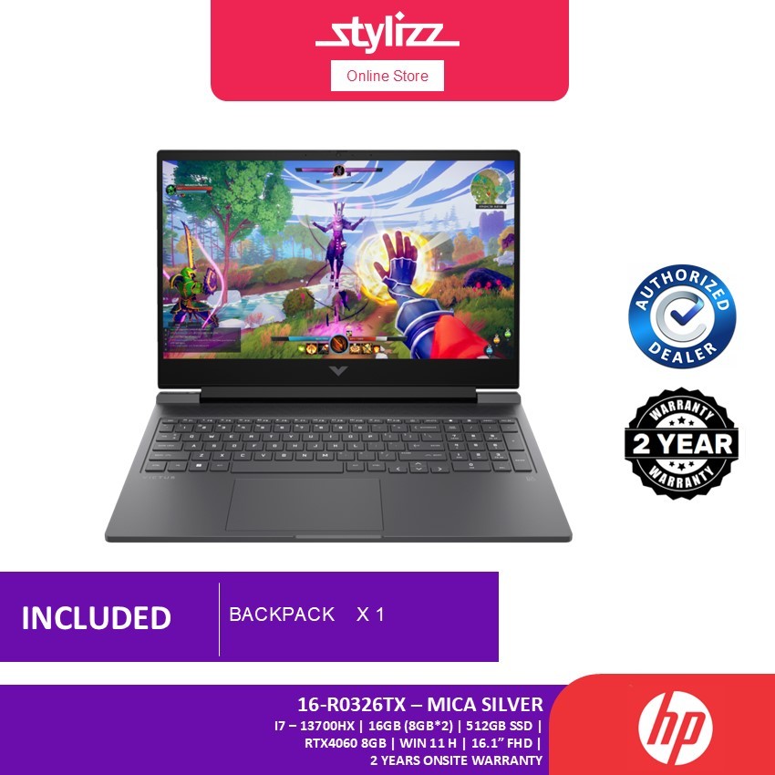 HP VICTUS 16-R0326TX GAMING LAPTOP - INTEL I7-13700HX, RTX4060 8GB ...