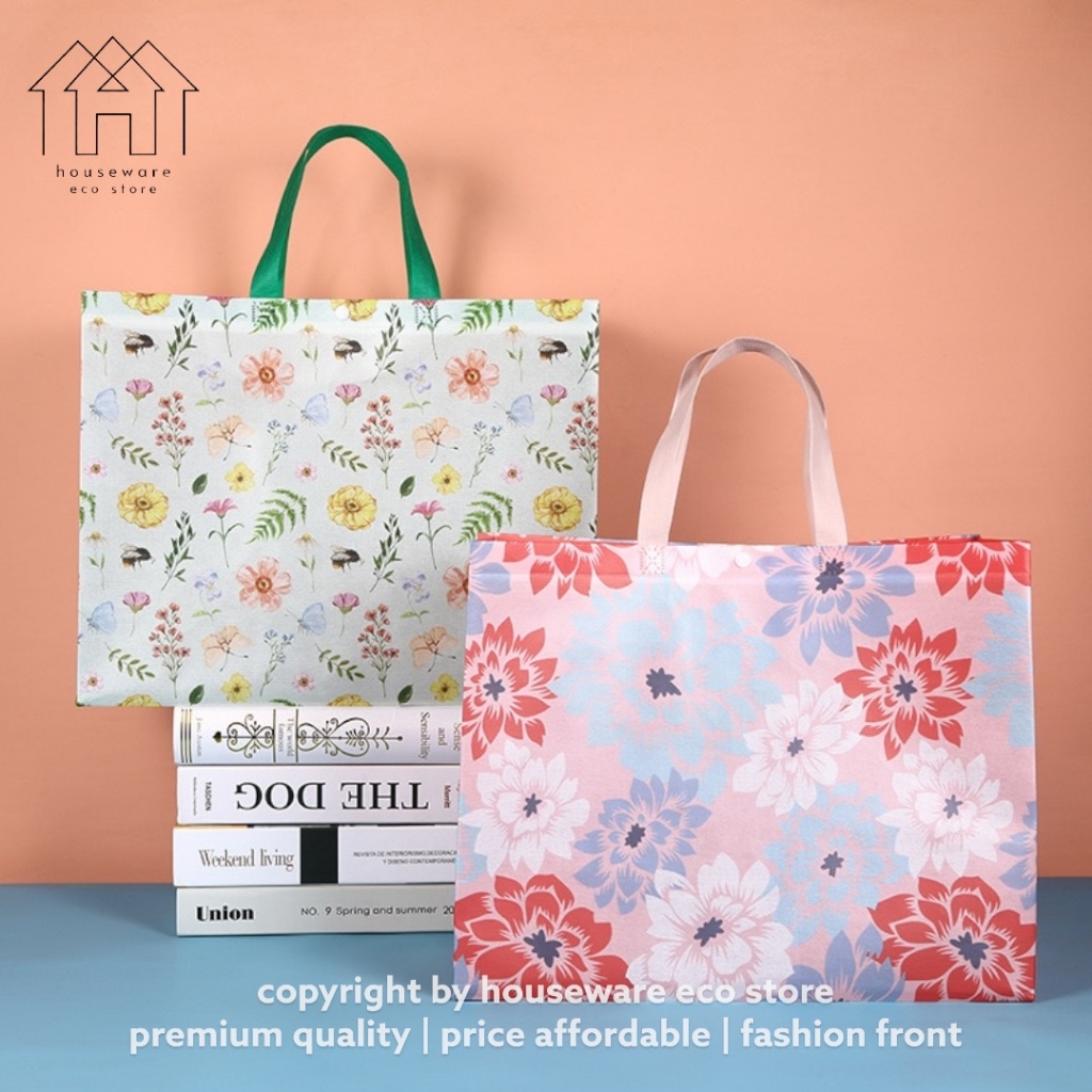 (LOWEST PRICE) Printed Non Woven Bag Shopping Bag Eco Bag Beg Kain Tote ...