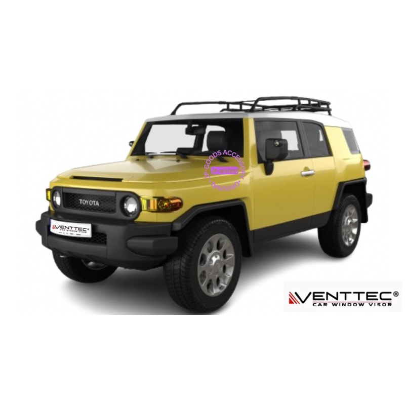 Toyota FJ Cruiser 2008 - Above Venttec Door Visor High Quality Window ...