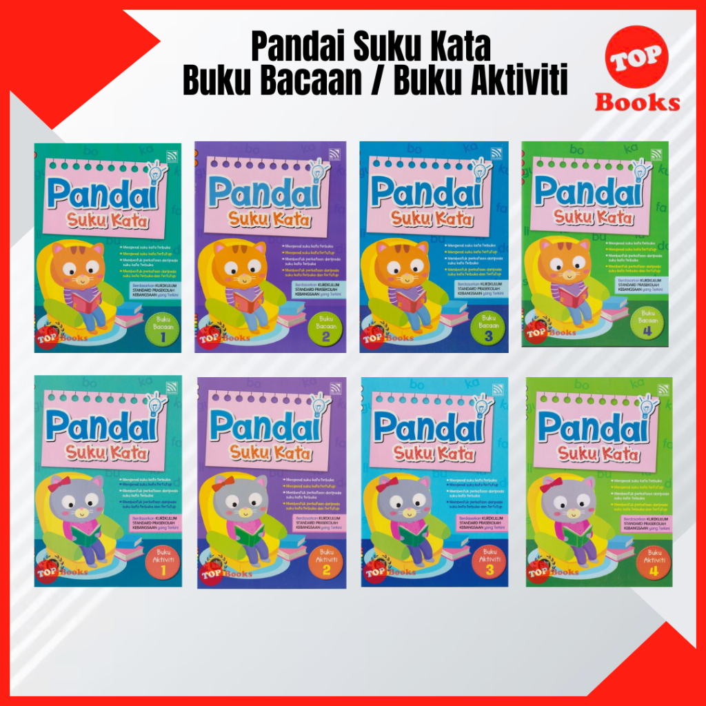 [TOPBOOKS Pelangi Kids] Pandai Suku Kata Buku Bacaan / Buku Aktiviti ...