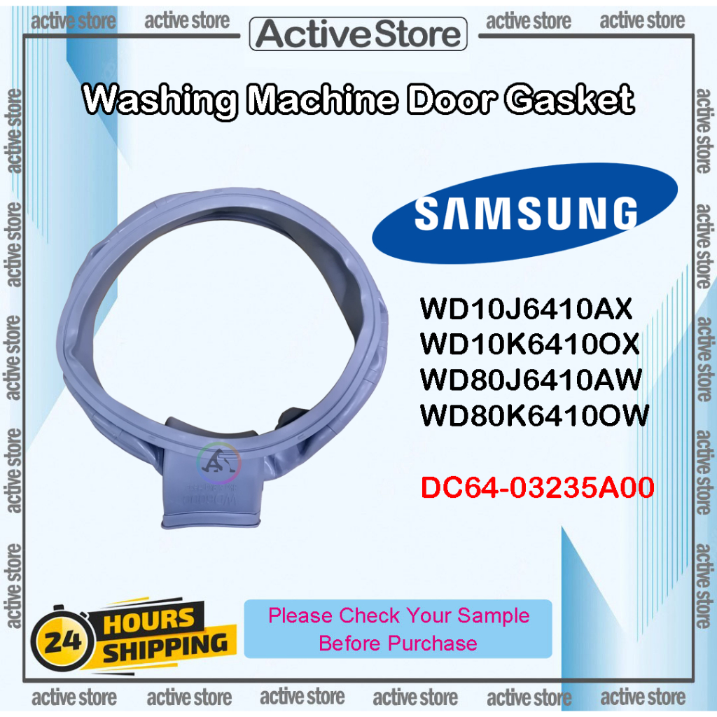 Samsung Washing Machine Door Gasket / Getah Pintu Mesin Basuh DC64-03235A00 WD10J6410AX ...