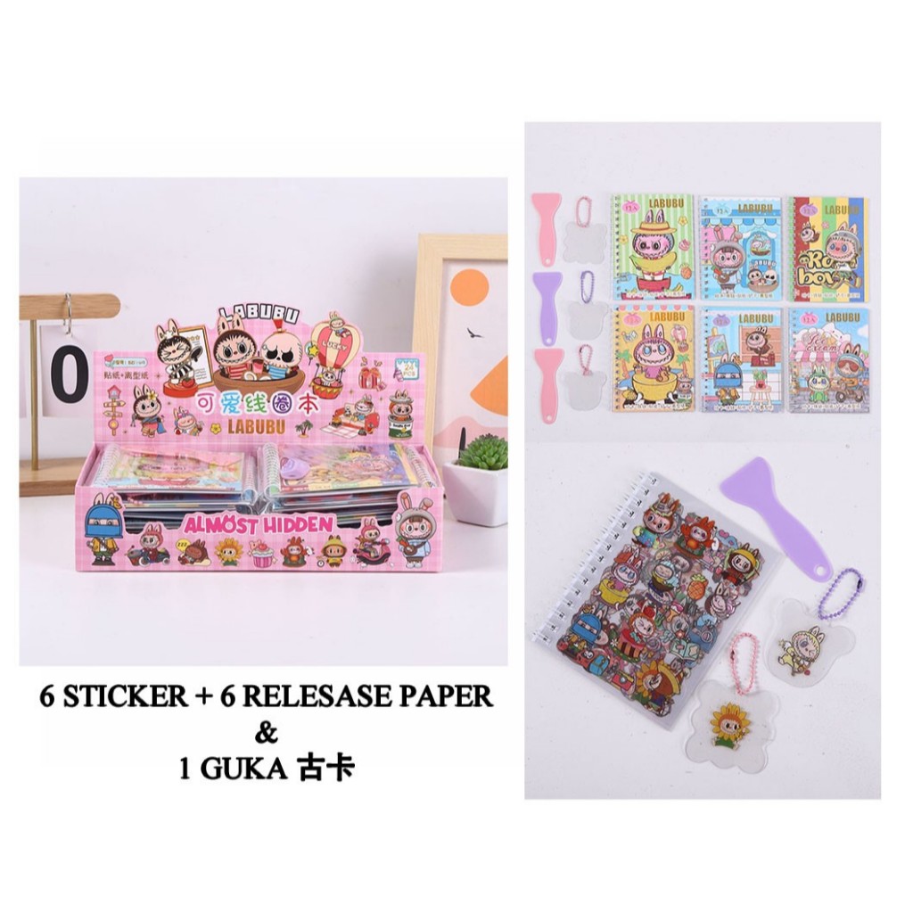 LABUBU STICKER & RELEASE PAPER COIL BOOK | Shopee Malaysia