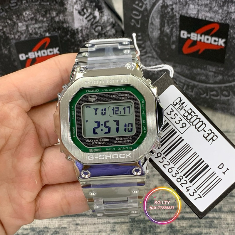 100% ORIGINAL CASIO G-SHOCK full-metal G-SHOCK design with a silver ...