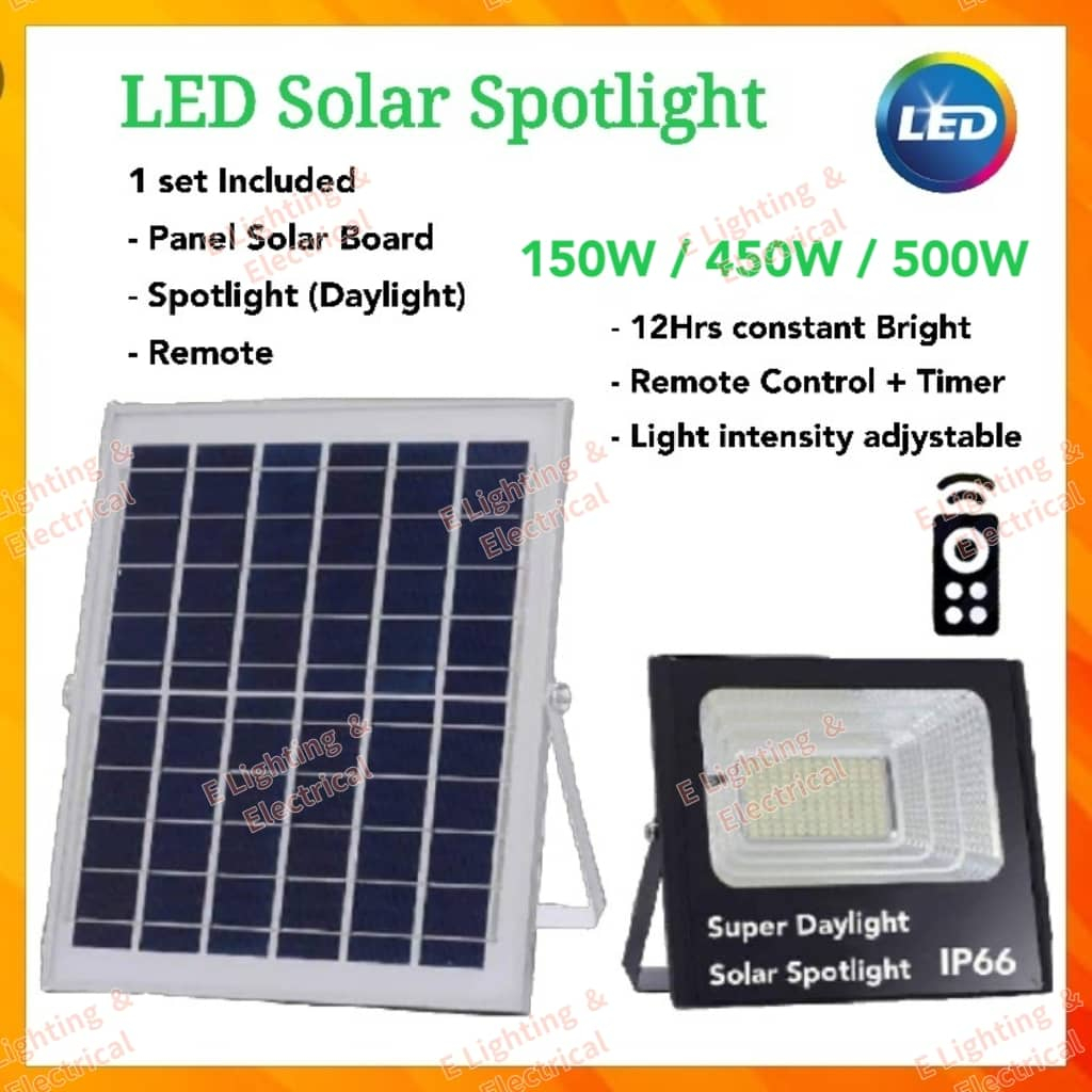 Solar Light LED 150W / 450W / 500W Solar Spotlight LED Flood Light ...