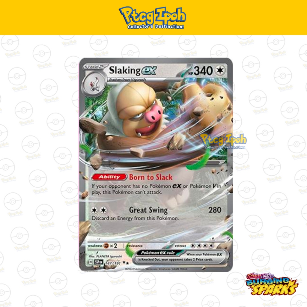 [Pokémon TCG] Surging Sparks : Slaking ex - 147/191 - Ultra Rare ...