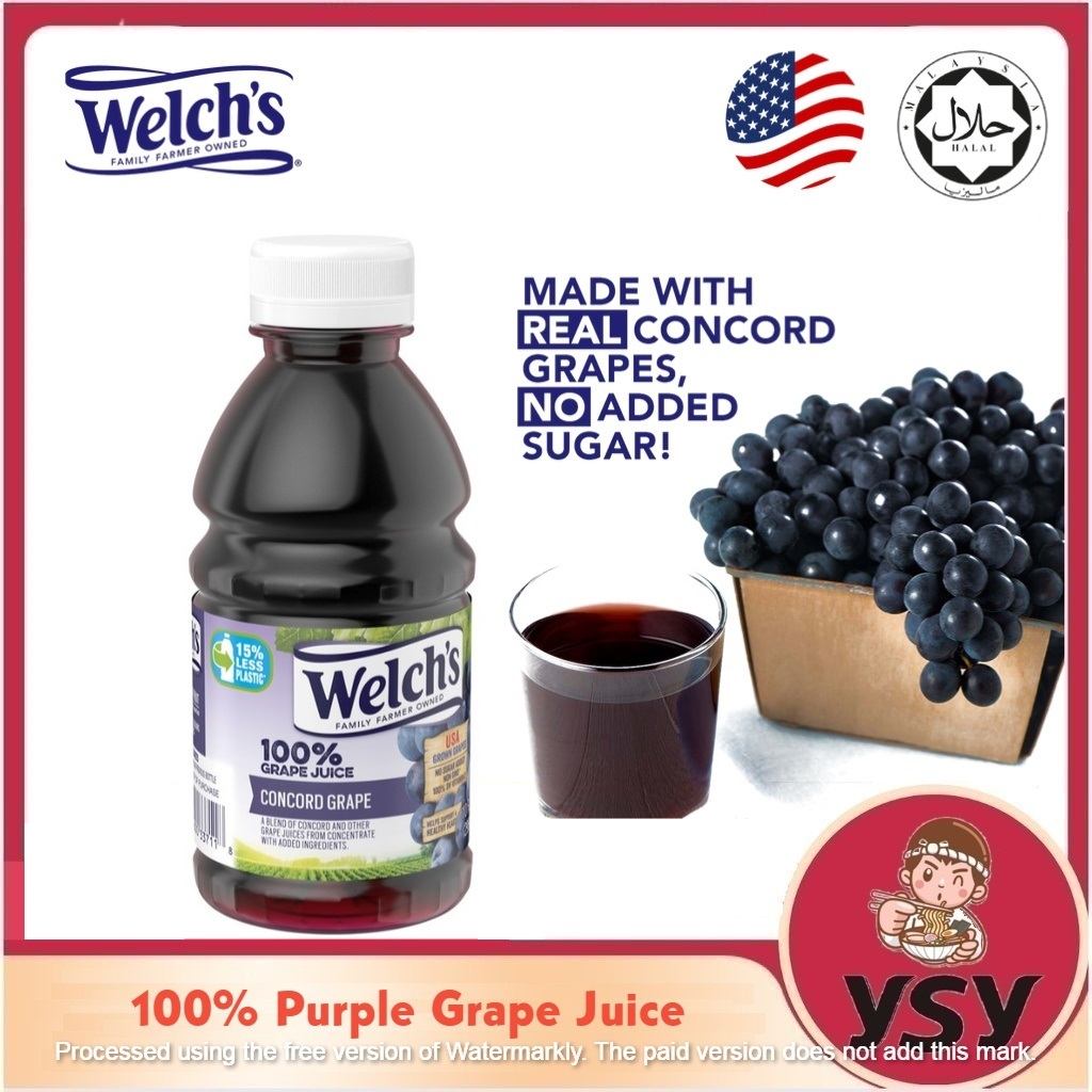 EXP: 6/2025 Welch’S 100% Purple Grape Juice (10 Oz) 295ML | Shopee Malaysia