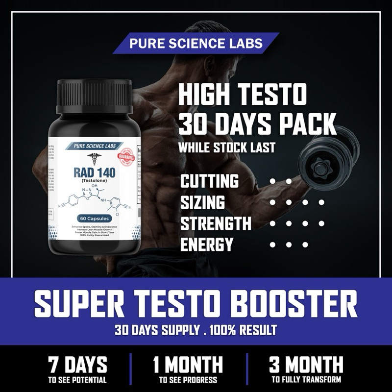 RAD140 PURE SARM SCIENCE LAB TS/TO NATURAL BOSSTER | Shopee Malaysia