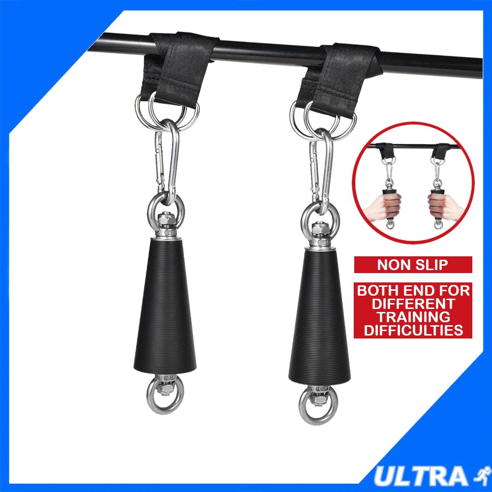 1 Pair Spiral Strength Grips Pull Up Grip Bar Handles Accessory ...