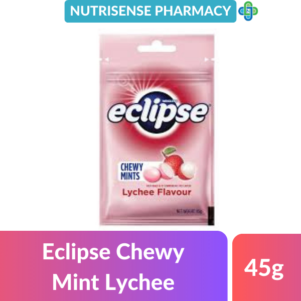 Eclipse Chewy Mints Lychee Flavour 45g | Shopee Malaysia