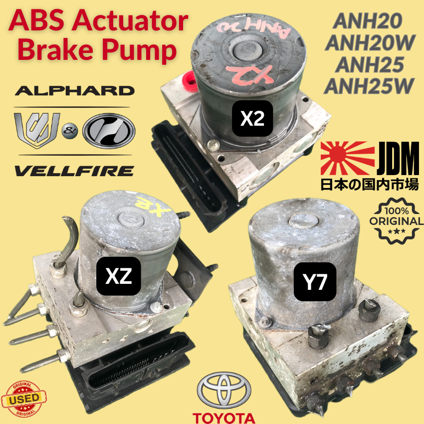 Used ABS Brake Pump Module X2 XZ Y7 Fit For TOYOTA Alphard Vellfire ...
