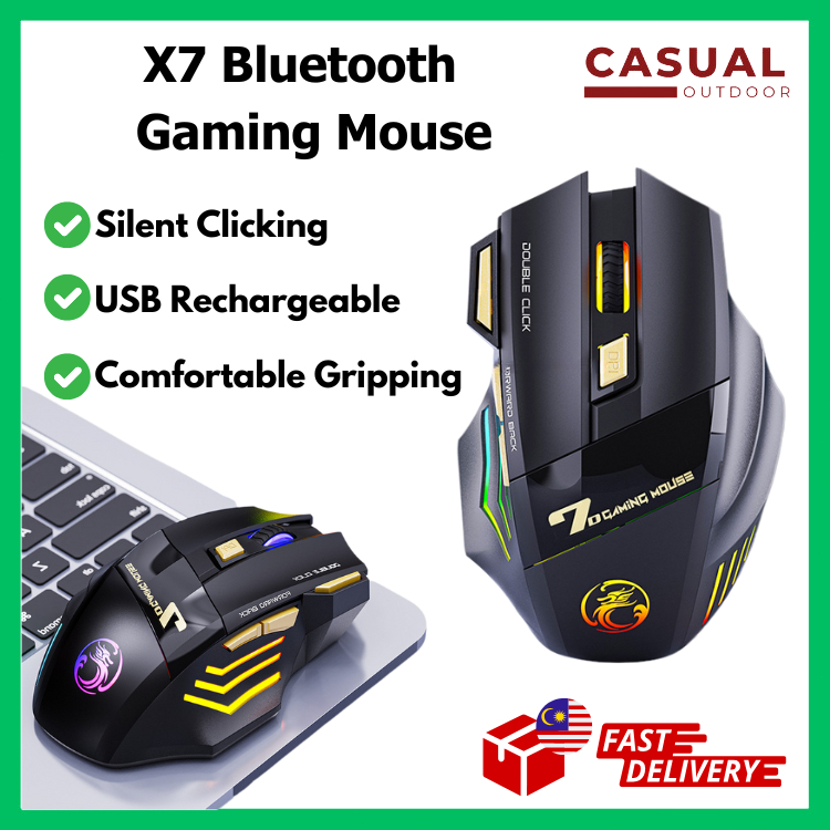 X7 Gaming Mouse Wireless Mouse With RGB Gaming Grade Sensor And Light ...