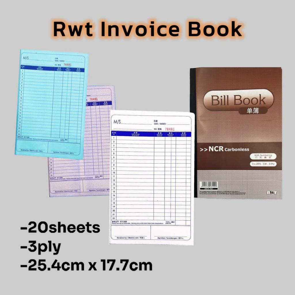 RWT BILL BOOK SWCN-7031/ BUKU BILL NCR/ BILL BOOK 3PLY NCR | Shopee ...