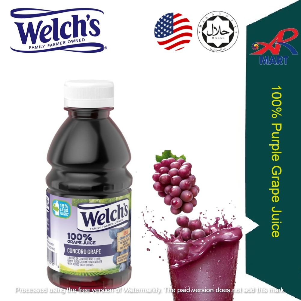 Welch’S 100% Purple Grape Juice (10 Oz) 295ml | Shopee Malaysia