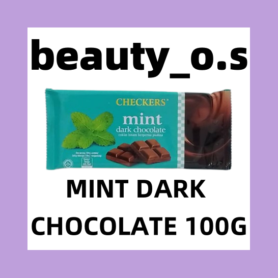 CHECKERS BAR MINT DARK CHOCOLATE 100G | Shopee Malaysia