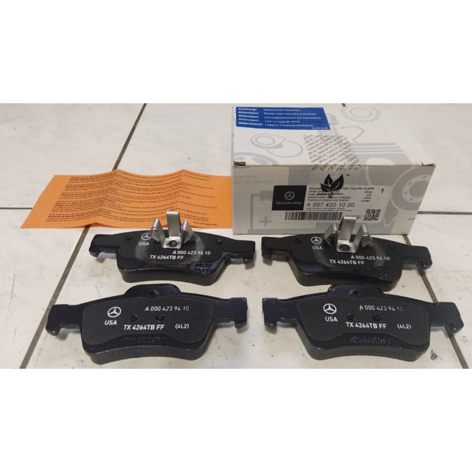 0074201020 BRAKE PAD REAR MERCEDES W211 W212 E-CLASS W221 S-CLASS W218 ...