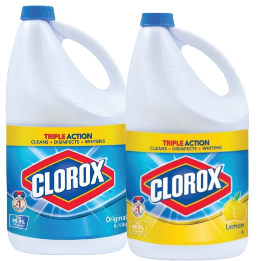 Clorox Bleach Total Disinfects Cleans (4L) - 2 Variants | Shopee Malaysia