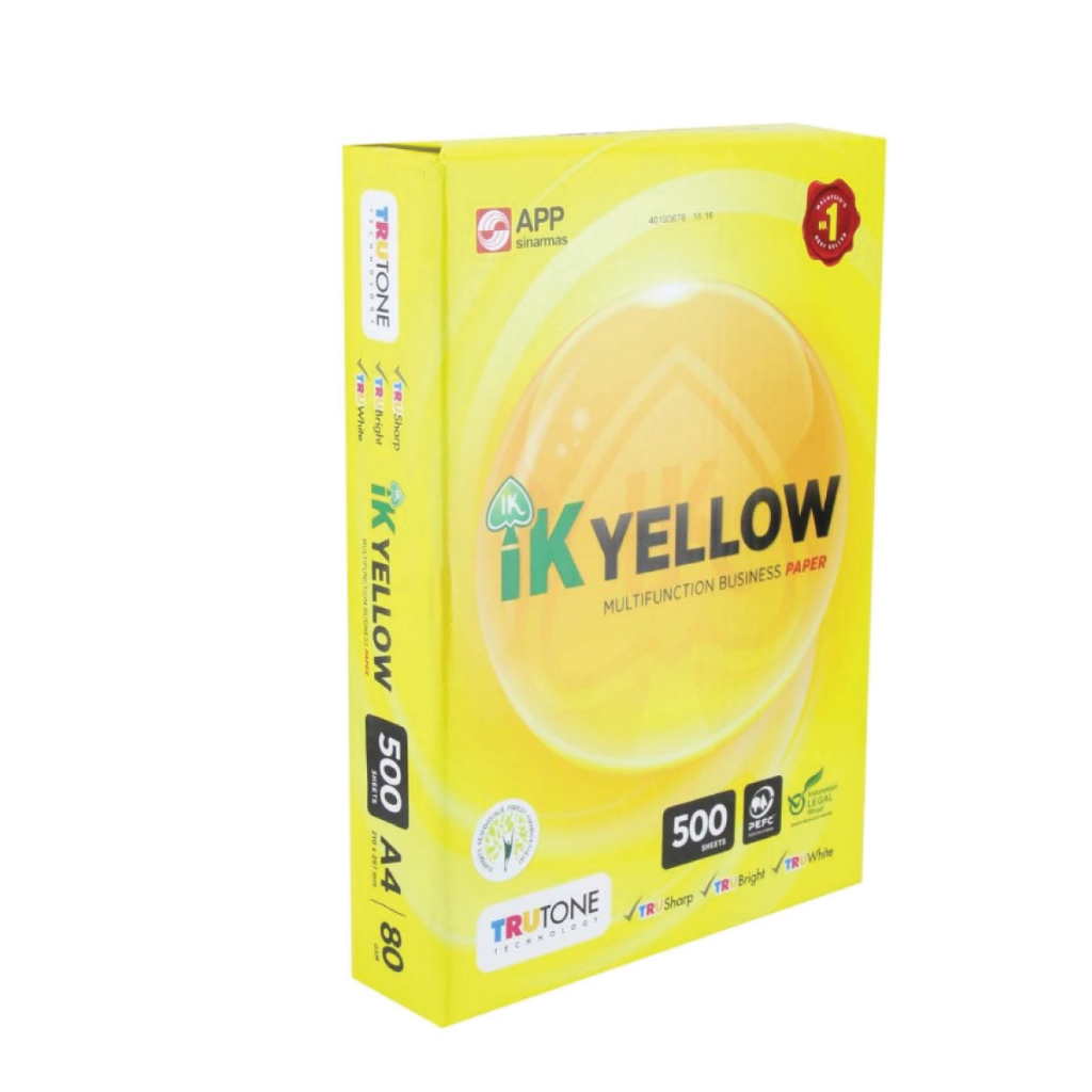 IK Yellow Copier Paper A4 (80gsm x 500's) | Shopee Malaysia