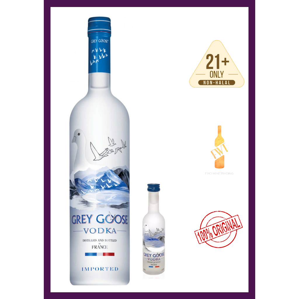 GREY GOOSE ORIGINAL VODKA 1LTR 40ABV FOC MINIATURE 50ML | Shopee Malaysia