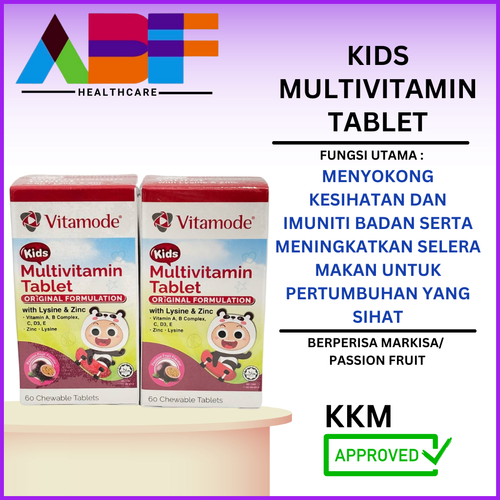 KIDS MULTIVITAMIN CHEWABLE TABLET (VITAMIN KANAK-KANAK) | Shopee Malaysia