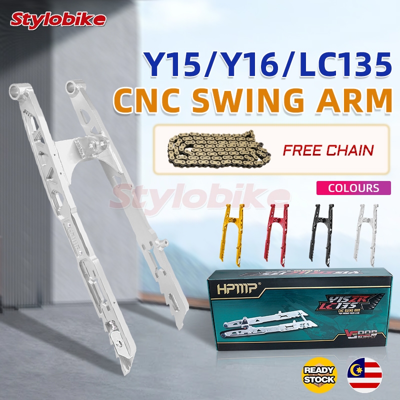 HPMP Swing Arm LC135 Y15ZR Y16ZR + 2 Inch Swing Arm CNC Alloy Panjang ...