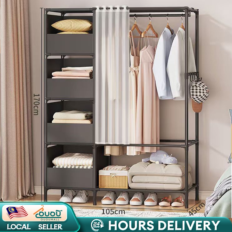 oO-Multi-layer Cloth Wardrobe Cabinet Cloth Storage Cabinet With ...