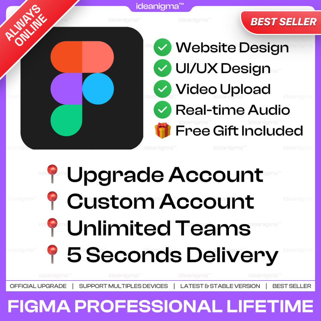 Figma Professional Account Lifetime 2025 | New Account | Upgrade ...