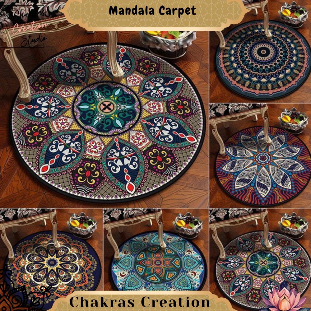 Mandala Carpet 100cm | Shopee Malaysia