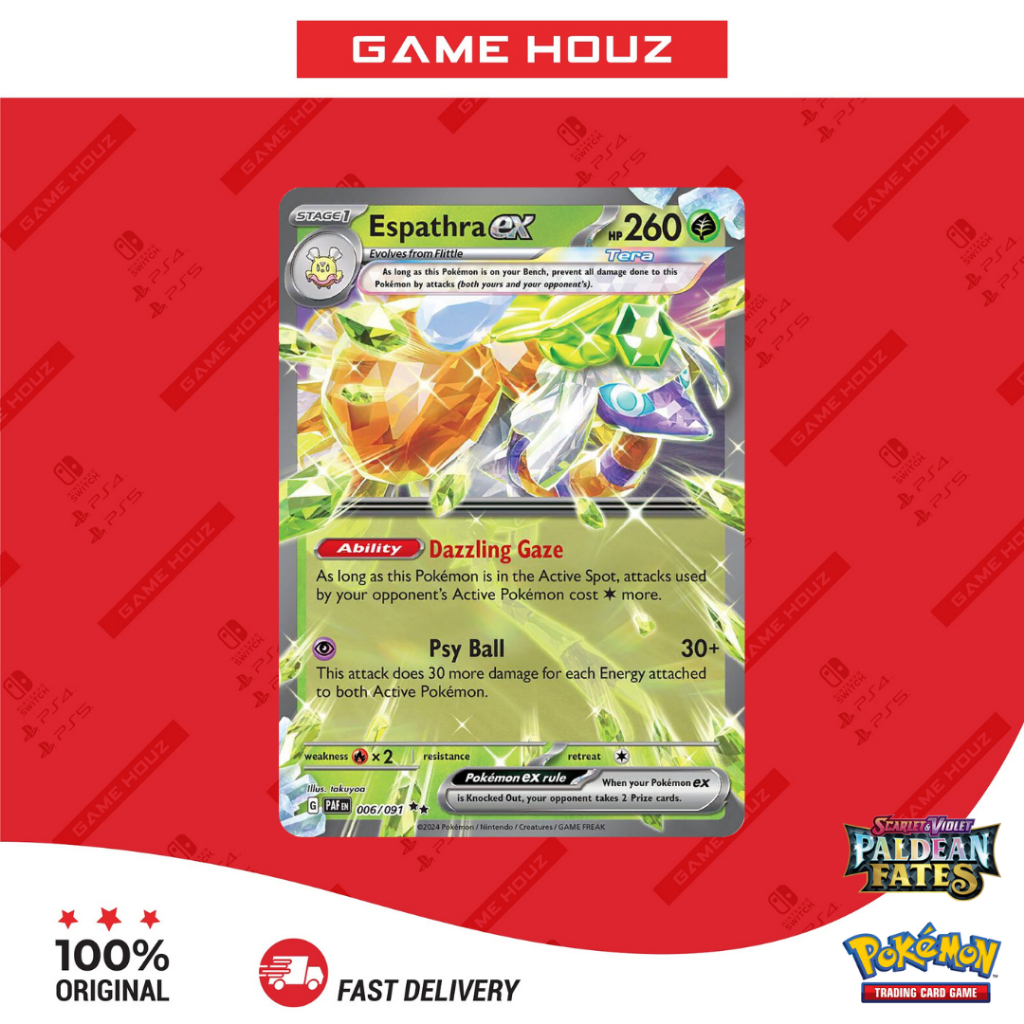 (PTCG) Espathra ex (006/091) [SV4.5-Scarlet & Violet Paldean Fates ...