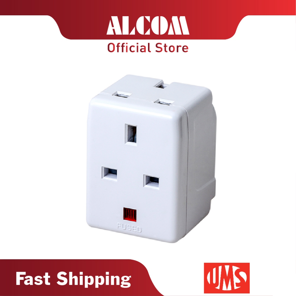 [New Arrival] UMS MA313 Multi-Way Adapter with 3 Way, 15A, 250V & SIRIM ...