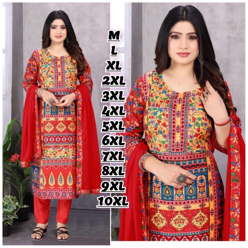 (M To 10XL) Plus Size Readymade Kurti /designer Party Wear Sequence Work Kurti Pant With Dupatta ...