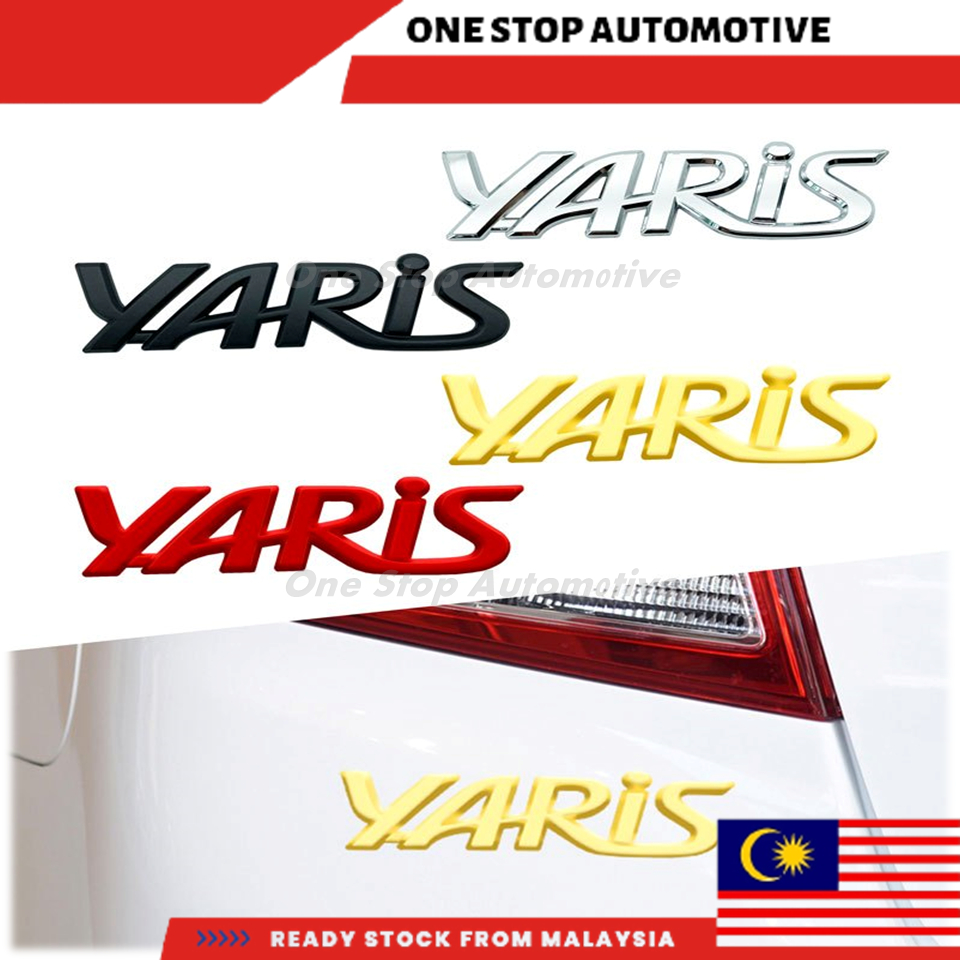 TOYOTA GR YARIS 3D Metal Logo OEM Car Rear Tail Trunk Emblem Logo for ...