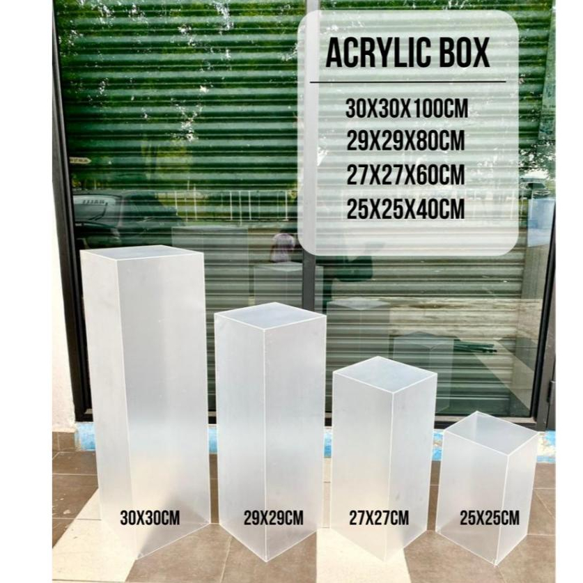 Acrylic Box LUTSINAR | Acrylic Stand | Transparent Box | Shopee Malaysia