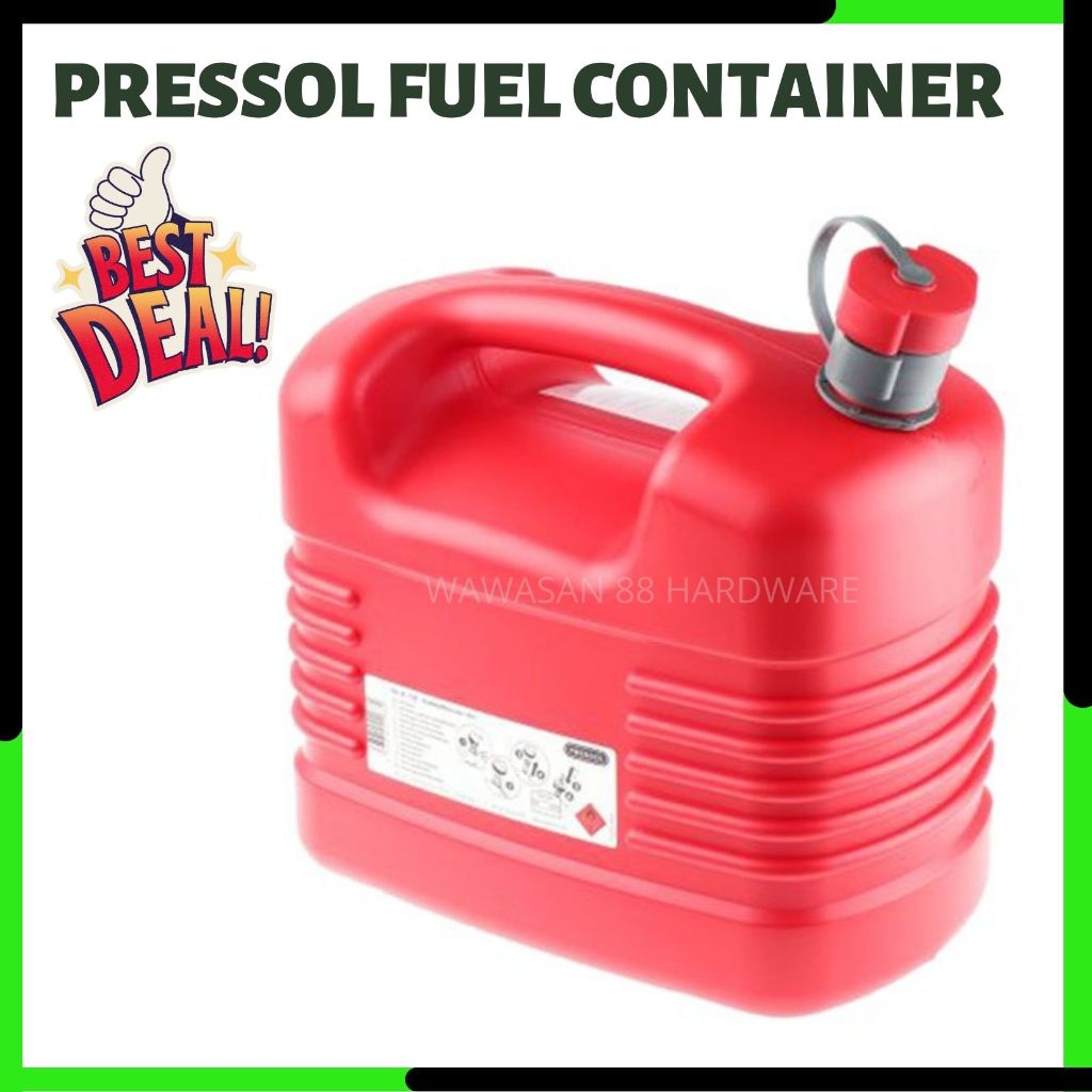 GERMANY PRESSOL 10L Fuel Tank Oil Container Jerrycan Tong Plastik Isi ...