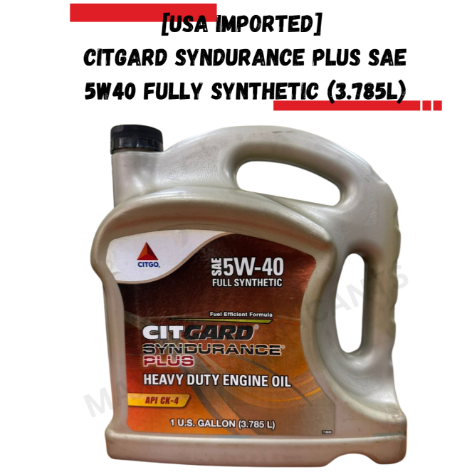 [USA Imported] Citgard Syndurance Plus Heavy Duty Engine Oil Fully ...