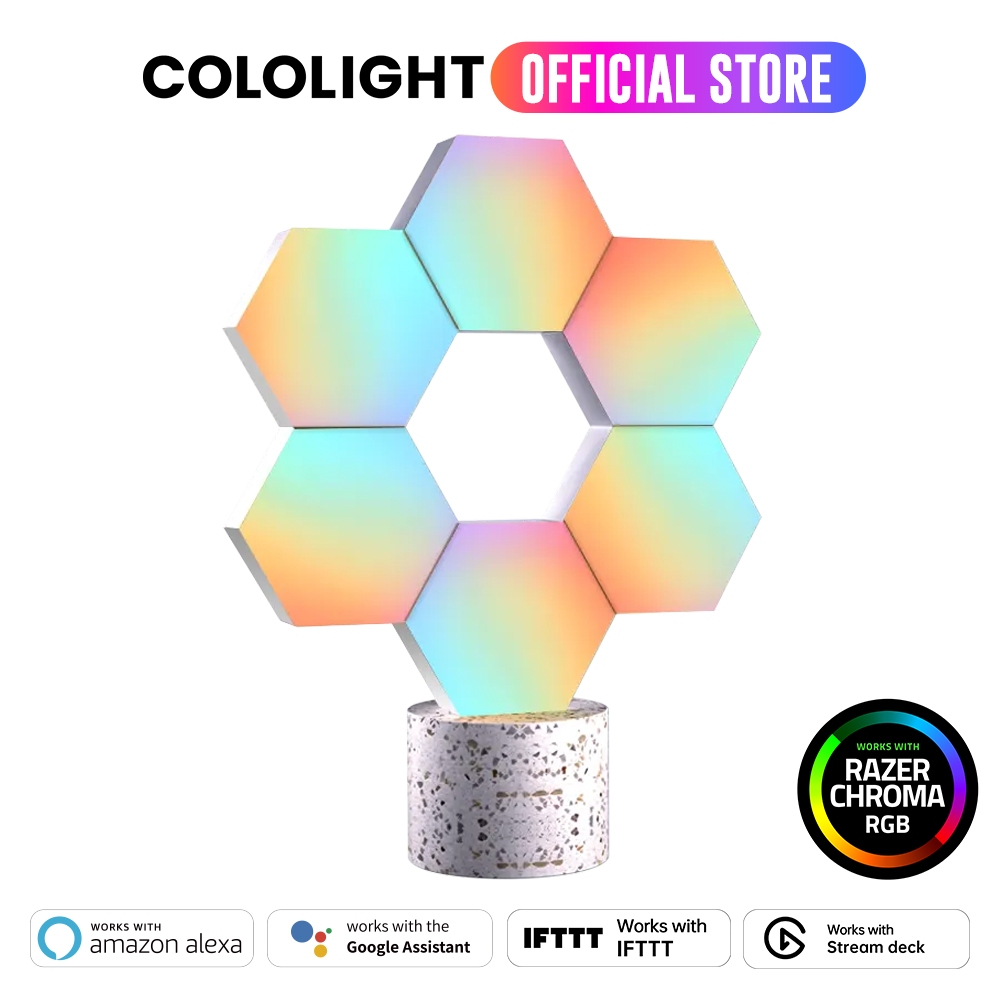 COLOLIGHT HEXAGON LIGHT RGB Light Pro Gaming Light Creative Smart ...