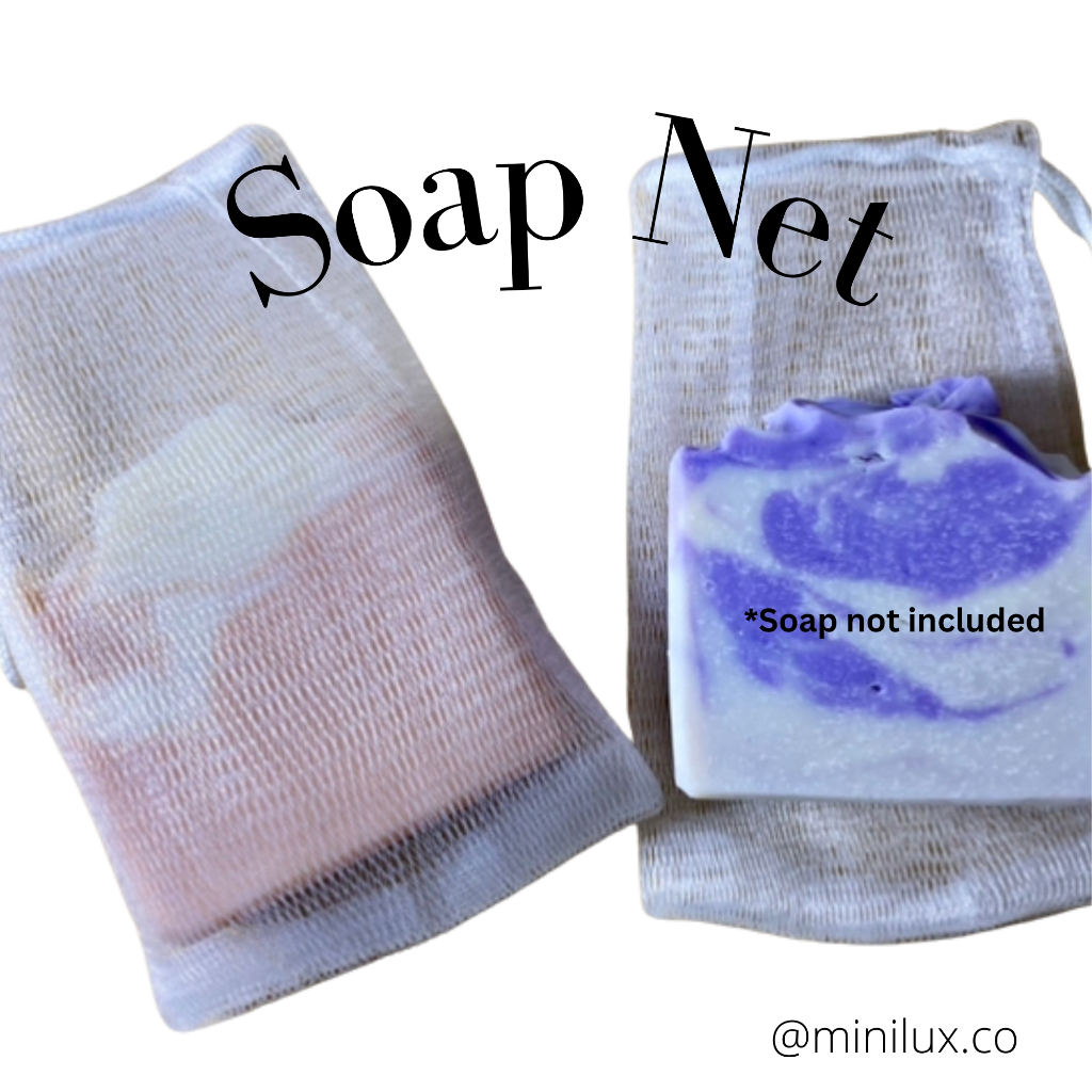 MINILUX Soap Foaming Net | Soap Bag, Body Scrub, Exfoliating, Travel ...