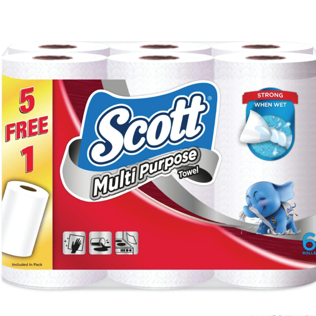 Scott Kitchen Roll Towel (6 Packs) | Shopee Malaysia